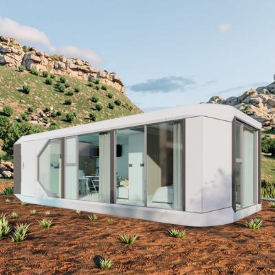 China Eco Friendly Tiny Capsule House 11500x3400x3400mm Steel Structure 12KW Power for Outdoor Hotels for sale