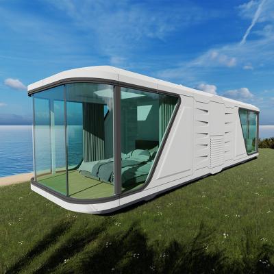 China Modern Expandable Capsule House with Balcony - 15,000 sq ft Factory Capacity, 200+ Monthly Production for sale