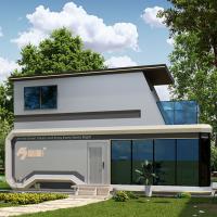 China Galvanized Steel Frame 2 Bedroom Capsule House with 15,000 sqm Factory Capacity and 200+ Monthly Production Units for sale