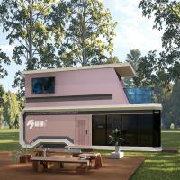 China Galvanized Steel Frame 2 Bedroom Capsule House with 15,000 sqm Factory Capacity and 200+ Monthly Production Units for sale