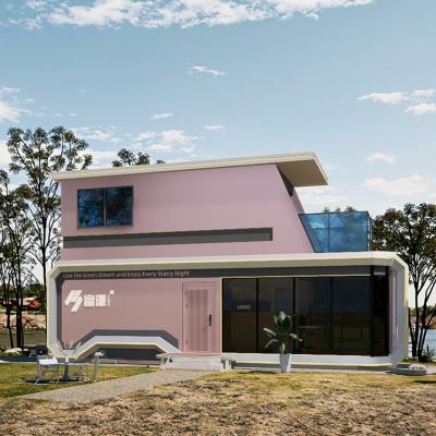 China Apple Cabin Luxury Prefab Modern Design Tiny House Villa Container for sale