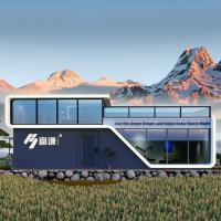 China Carbon Crystal Integrated Board Smart Capsule House with AI Automation and Modular Design for Intelligent Construction for sale