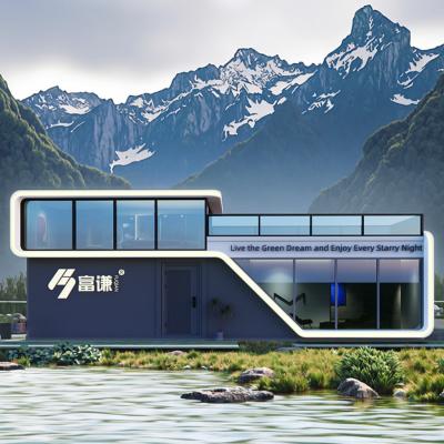 China Luxury Prefabricated Space Capsule House 20ft Mobile Modular Unit CE Certified for sale
