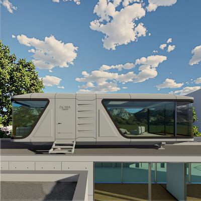 China Modular Steel Structure Capsule House 20ft Smart Home Waterproof Design for Living for sale