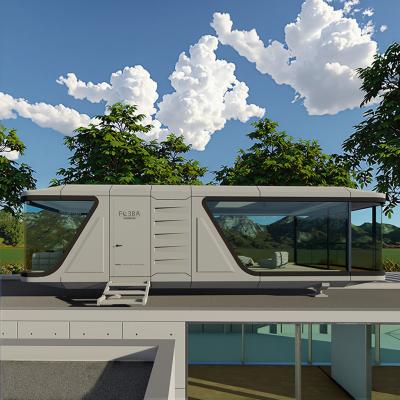 China Steel Frame Prefabricated Detachable Container Capsule House for Resort Camping 20ft for sale