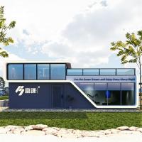 China Space Capsule House Prefab Modular Home 20ft Steel Frame Customizable Color for Hotel Resort for sale