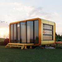 China Modern Luxury Portable Container House with LED Lighting Aluminum Hollow Tempered Glass 20ft for sale