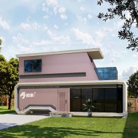 China 2 Bedroom Prefabricated Modular Capsule Tiny House 8.5m / 11.5m Size with 45dB Sound Insulation and Level 9 Wind Resistance for sale
