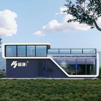 China 28 sqm Prefabricated Capsule House with Level 9 Wind Resistance and 45 dB Sound Insulation - 2 Bedroom Smart Living Solution for sale