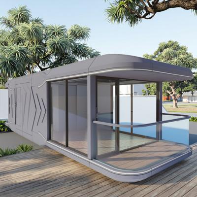 China Fiberglass Modular Capsule House Portable with MGO Board Floor 200 Units Capacity for sale