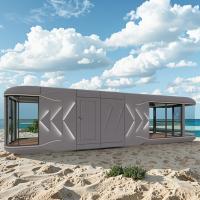 China Customizable Modular Capsule House Hotel 1 Bedroom 1 Bathroom 9000kg Solar Powered for sale
