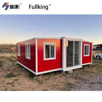 China Fullking 20Ft Expandable Container House - 2 Bedroom 1 Bathroom Modular Steel Structure for sale