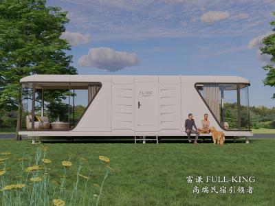 China 10 Tons Container Prefabricated Capsule House 11.5x3.2x3.2m With Kitchen and Smart Control System for sale