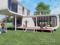 China Fullking 2-Floor Space Capsule House with Level 12 Typhoon Resistance and 2-Story Design for sale