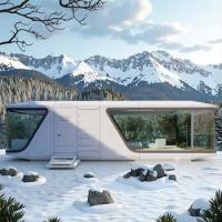 China Luxury Mobile Space Container House with Balcony - Prefabricated 20-40 sqm Modular Capsule for Construction & Tourism for sale