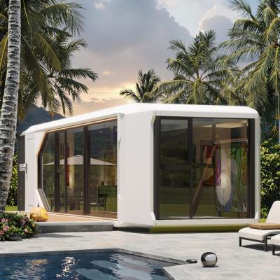 China Minimalist Tech Style Ecocapsule Tiny House 11500x3400x3400mm Steel Structure with Solar Panels for sale