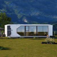 China Minimalist Tech Style Ecocapsule Tiny House 11500x3400x3400mm Steel Structure with Solar Panels for sale