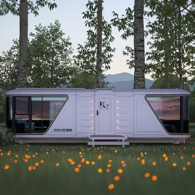 China Steel Roofing Capsule Mobile Home - 15-20 sqm Portable Accommodation with Thermal Insulation for Mountain Retreats for sale