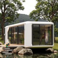 China Prefabricated Space Capsule Tiny House 8.5m x 3.3m Mobile Eco Home for Seaside Mountain Living for sale