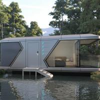 China Prefabricated Space Capsule Tiny House 8.5m x 3.3m Mobile Eco Home for Seaside Mountain Living for sale