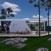 China Prefabricated Modular Home 9000kg Fully Customized Luxury Modern Small House Living for sale