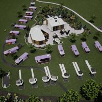 China 6500kg 9500kg Luxury Space Capsule Room Forest Stay Starry Sky Scenery for sale