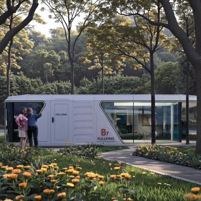China 28㎡ Polyurethane Panel Prefab Capsule House - Modular Insulation Design for Efficient Compact Living for sale