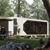 China Prefabricated Modular Home 9000kg Fully Customized Luxury Modern Small House Living for sale