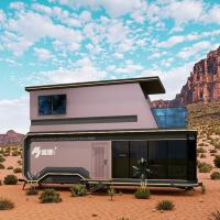China Modern Prefabricated Space Capsule Home 20ft Galvanized Steel Frame Mobile House Villa for sale