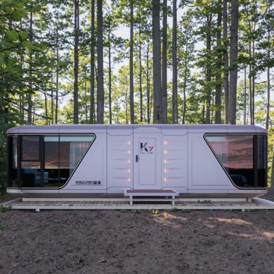 China Polyurethane Foam Insulated Mobile Capsule House with PVC Flooring - 200+ Units Monthly Capacity, 2-Year Warranty for sale