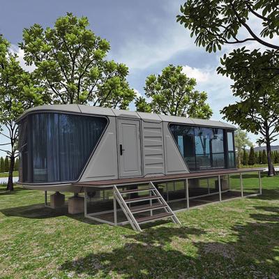 China FULL KING K7 Chinese Style Capsule Homestay 11.5m x 3.3m Steel Frame Container for Outdoor Glamping for sale