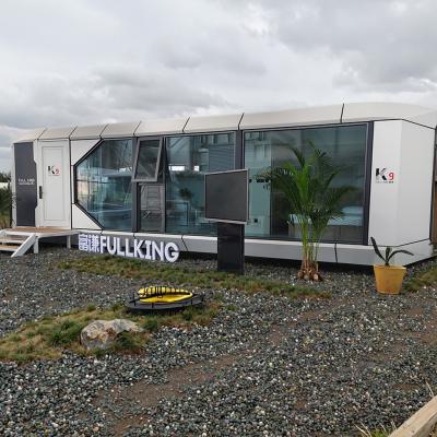 China FULL KING K7 Capsule Homestay 11.5m x 3.3m x 3.2m Outdoor Accommodation Pod with LED Lighting for sale