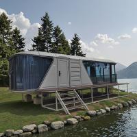 China Galvanized Light Steel Frames Main Structure Prefab Modular House Camping Capsule Container Home With Customized Layout for sale