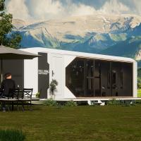 China Custom Prefabricated Space Capsule House Villa 20ft for Hotel Living and Working Office Pod for sale