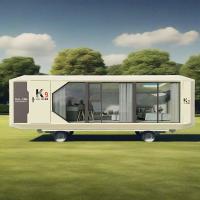 China Prefabricated Outdoor Villa Mobile Capsule House 20ft Commercial Space Airship Pod with Kitchen for sale