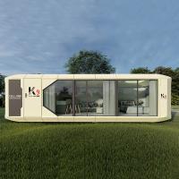 China Prefabricated Outdoor Villa Mobile Capsule House 20ft Commercial Space Airship Pod with Kitchen for sale