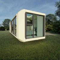 China Prefabricated Outdoor Villa Mobile Capsule House 20ft Commercial Space Airship Pod with Kitchen for sale