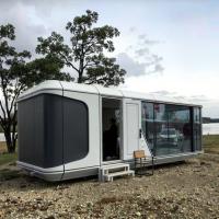 China Luxury Modular Prefabricated Steel Frame Capsule Homestay 2 Person CE ISO Certified Customizable for sale