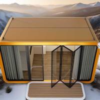 China Prefabricated Container House Wind Resistance Grade 9 Galvanized Steel Pipe 200 Units Monthly for sale