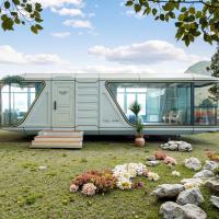 China Galvanized Light Steel Frames Main Structure Prefab Modular House Camping Capsule Container Home With Customized Layout for sale
