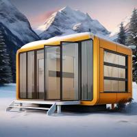 China Prefabricated Apple Cabin Portable Modular House with Broken Bridge Aluminum Window Customizable for sale