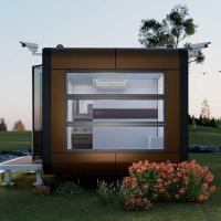 China Modern Luxury Portable Container House with LED Lighting Aluminum Hollow Tempered Glass 20ft for sale