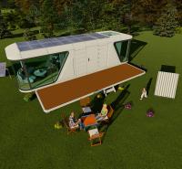 China 8.5m Camping Capsule Portable Prefab Home Modular Space Capsule House with Smart Home System for sale