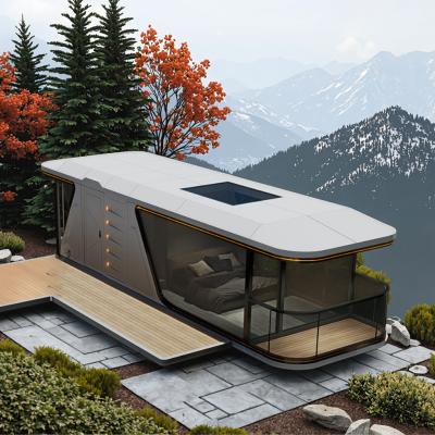 China Fuqian Luxury Camping Space Capsule Steel Sandwich Panel Hotel Room B7 CE ISO for sale