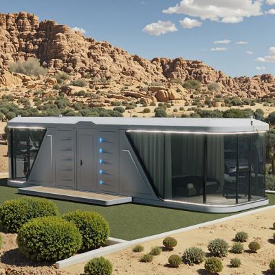 China Steel Structure Capsule House with Hollow Glass Grade 9 Earthquake Resistance for Hotels for sale
