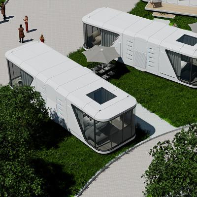 China Luxury 2-3 Bedroom Modern Prefab Smart Tiny Space Capsule Mobile Modular Container Home with Kitchen for sale