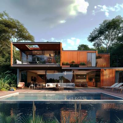 China Modern Luxury Space Capsule Prefabricated Home 8500mm x 3300mm for Hotel Office Use for sale