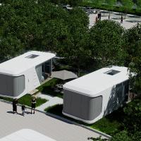 China Factory Customization Modern Luxury Living Capsule House Hotel 28 Square Meters Mobile Space Capsule for sale