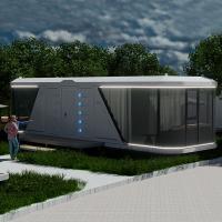 China Factory Customization Modern Luxury Living Capsule House Hotel 28 Square Meters Mobile Space Capsule for sale