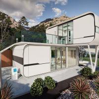 China Fuqian Double-Decker Apple Container House Hotel - 9000kg Modular Steel Structure with Solar Power for sale